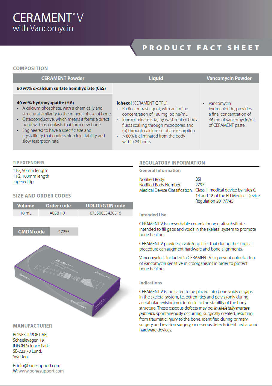 CERAMENT® V - BONESUPPORT